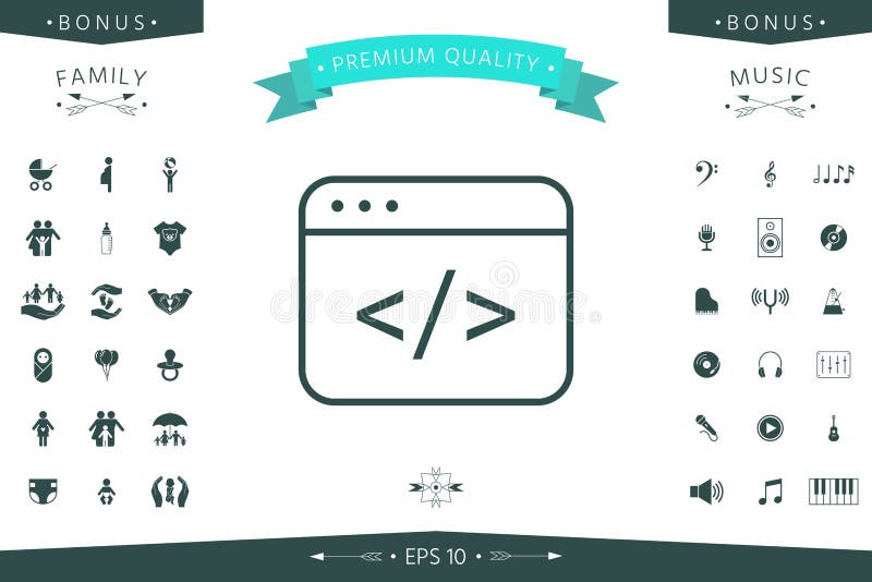 Code editor icon stock vector. Illustration of document - 114986925