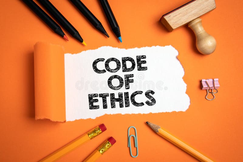 Code of Ethics. Accountability, Principles, Integrity and Values Stock ...