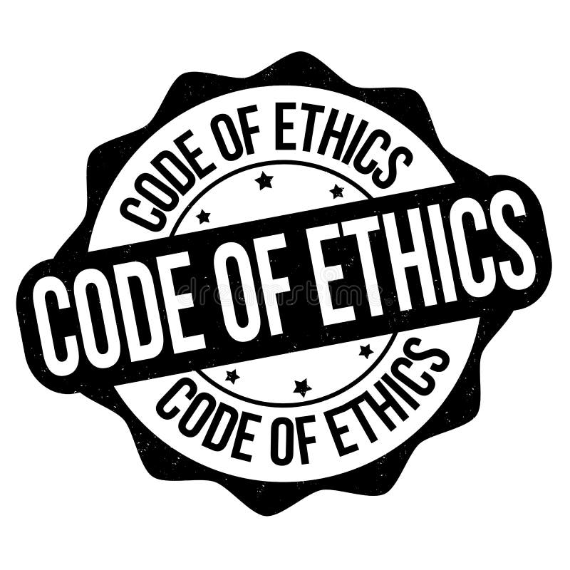 Code of Ethics Label or Stamp Stock Vector - Illustration of decency ...