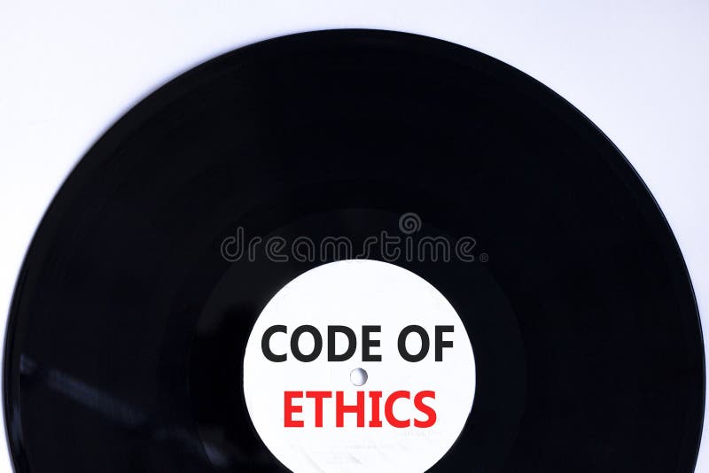Code of Ethics Symbol. Concept Words Code of Ethics on Retro Black ...