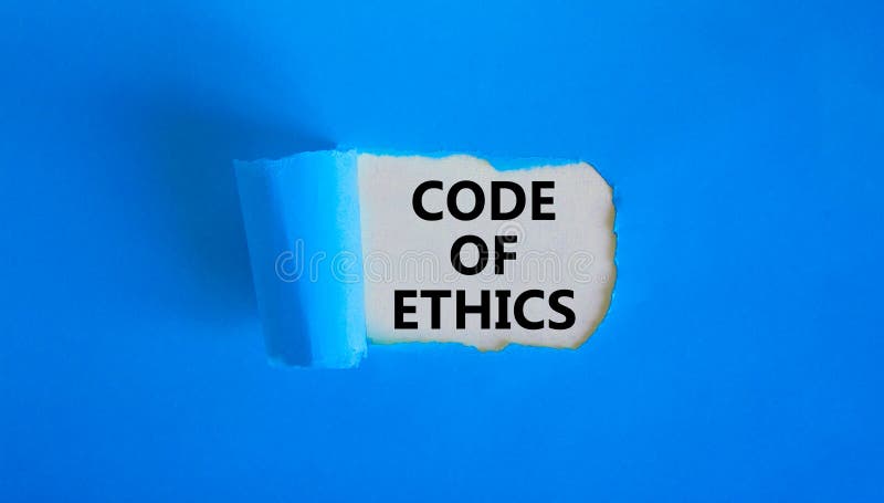 Code of Ethics Symbol. Concept Words `Code of Ethics` on Wooden Blocks ...