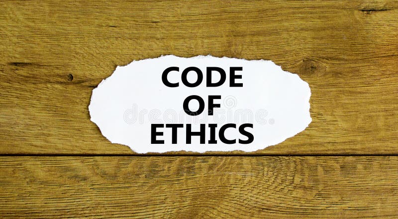 Code of Ethics Symbol. Concept Words `Code of Ethics` on Wooden Blocks ...