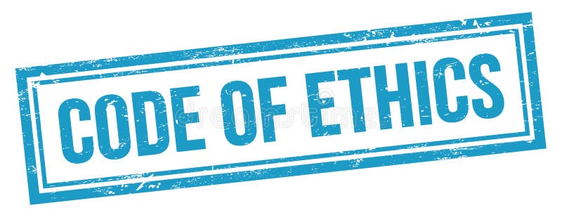 ETHICS Text on Blue-black Round Stamp Sign Stock Illustration ...