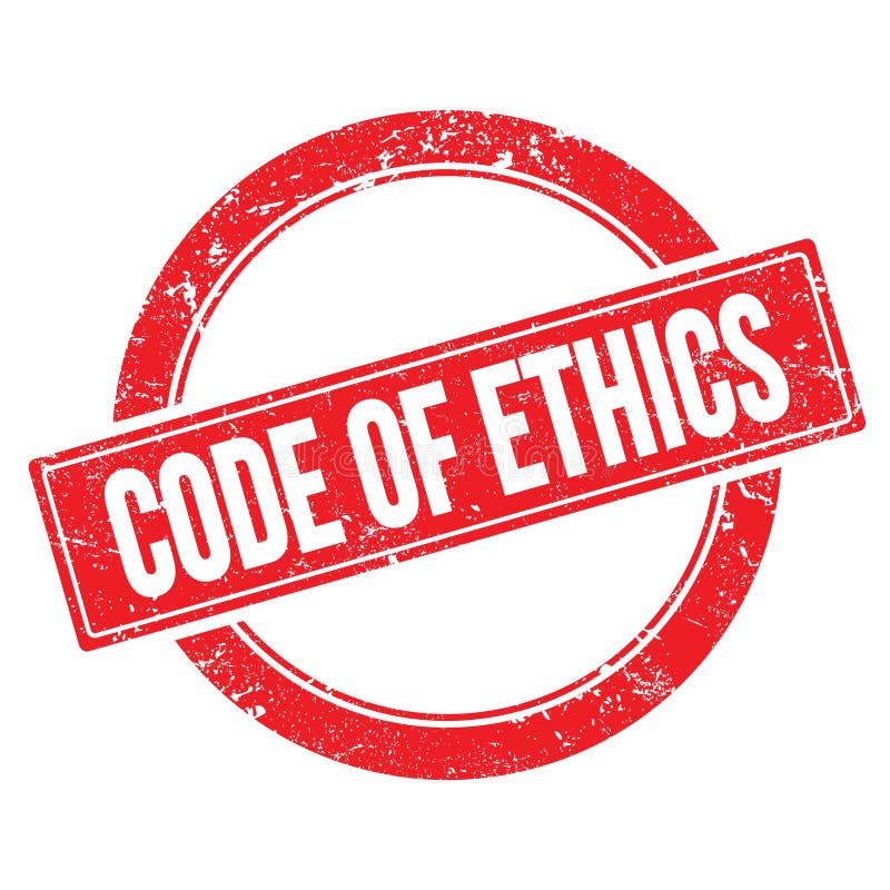 ETHICS Text on Blue-black Round Stamp Sign Stock Illustration ...