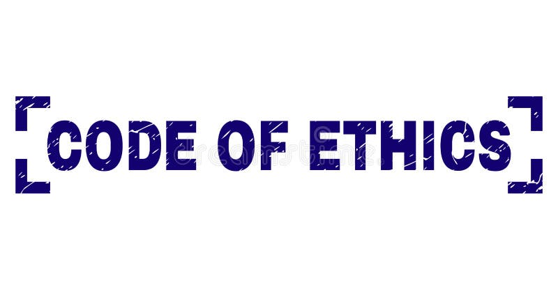Grunge Textured CODE of ETHICS Stamp Seal between Corners Stock Vector ...