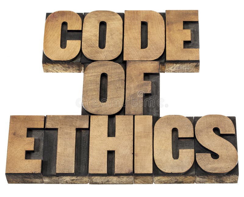 Code of ethics stock image. Image of type, stained, white - 15660025