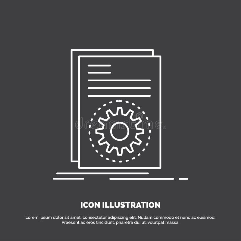 Code Executable File Running Script Icon Line Vector Symbol For Ui And Ux Website Or