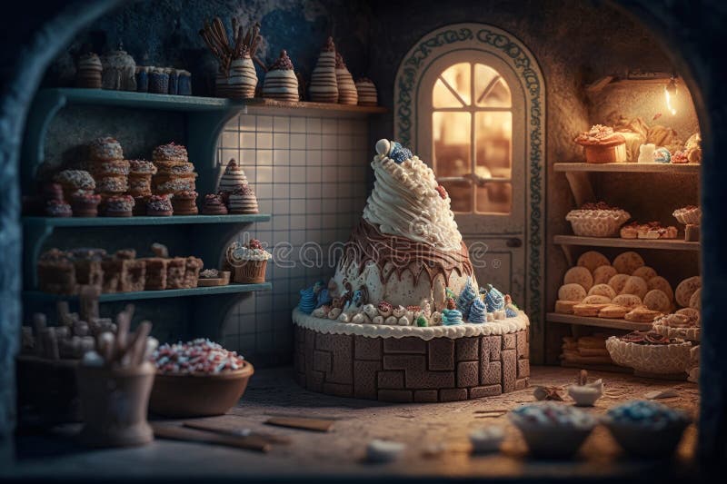 Code of Fantasy Bakery in Unreal Engine 5 Stock Illustration ...