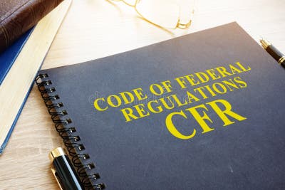 Code of Federal Regulations CFR. Stock Photo - Image of crime ...