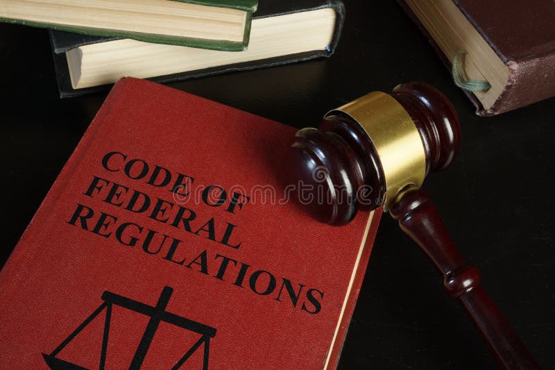 Code of Federal Regulations CFR is Shown Using the Text Stock Photo ...