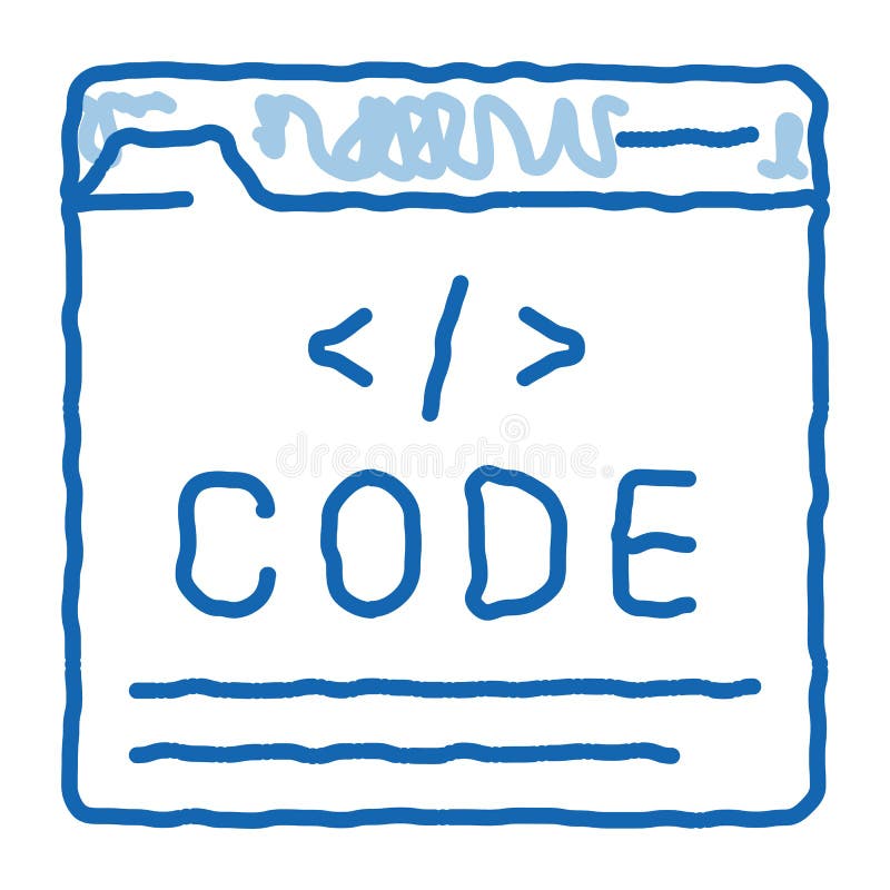 Code File Computer System Vector Thin Line Icon Stock Vector ... Code File Computer System Vector Thin Line Icon Stock Vector ...