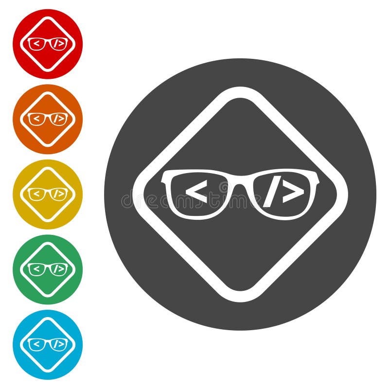 Code flat icon stock vector. Illustration of online - 137053333