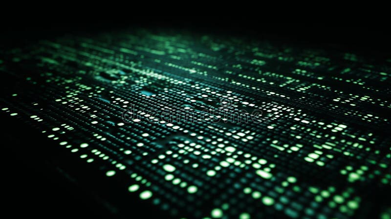 Code Flowing Matrix Style Soft Green Font Realistic. Al Generated Stock ...