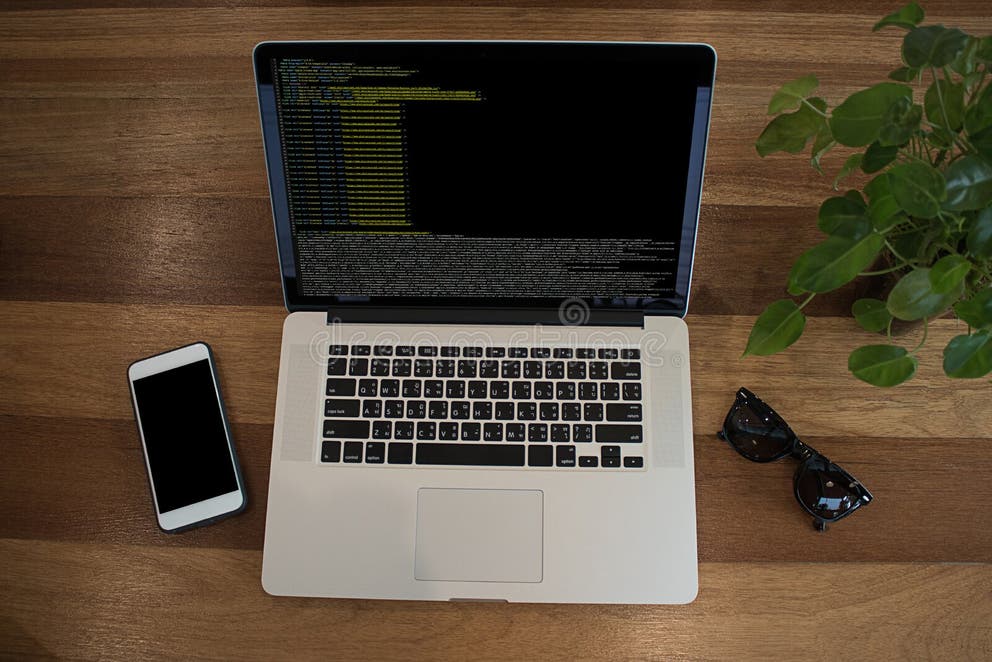 Code Focus on Programming Code Coding Php Html Coding Cyberspac Stock ...