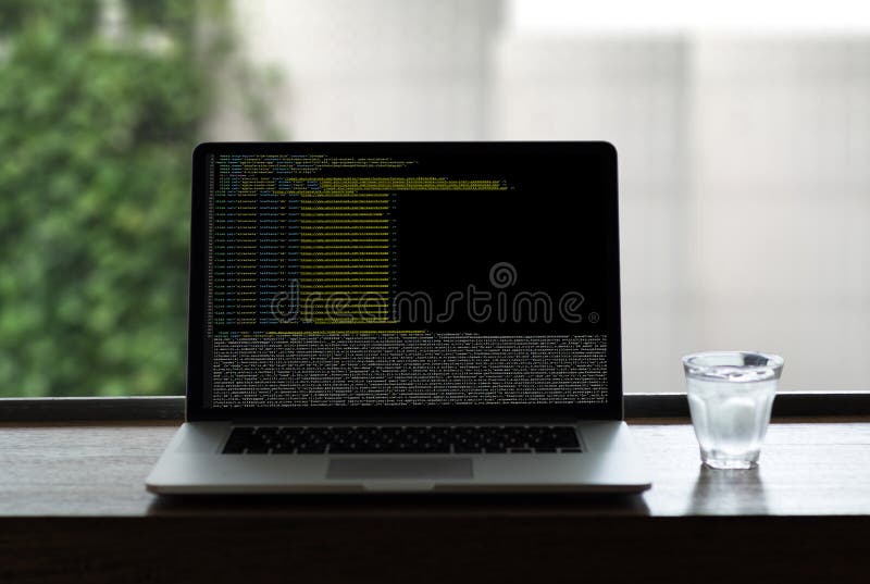Code Focus On Programming Code Coding Php Html Coding Cyberspac Stock Image Image Of Notebook 7555
