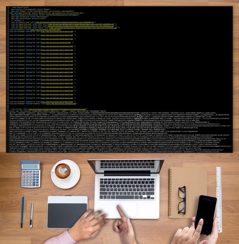 Code Focus On Programming Code Coding Php Html Coding Cyberspac Stock Image Image Of Data