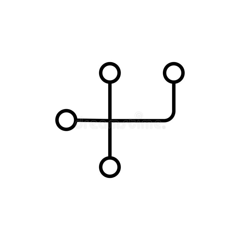 Code Fork Icon Isolated on White Background Stock Vector - Illustration ...