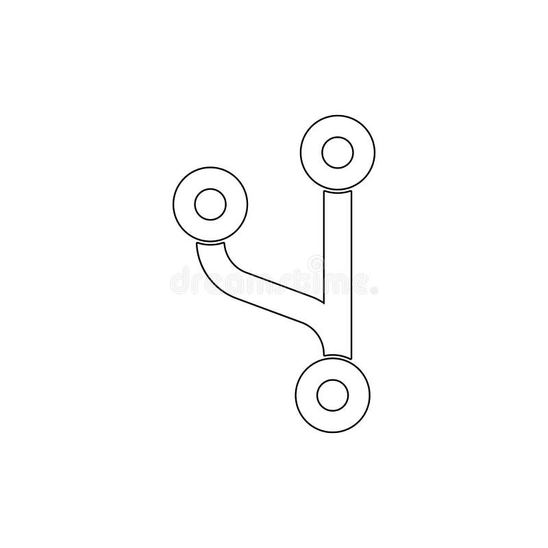 Code Fork Outline Icon. Signs and Symbols Can Be Used for Web, Logo ...