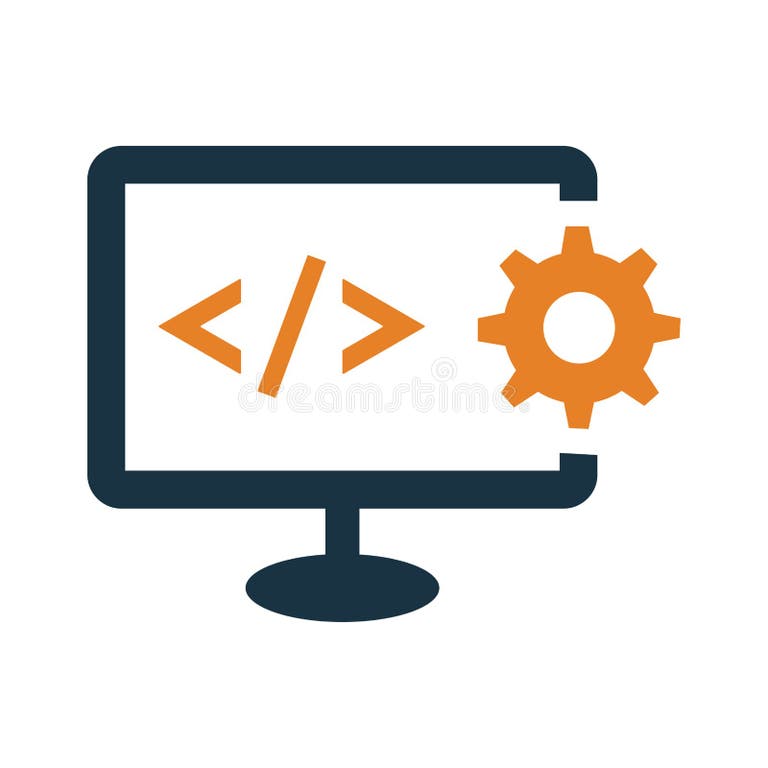 Code, Html Management Icon. Simple Editable Vector Graphics Stock ...