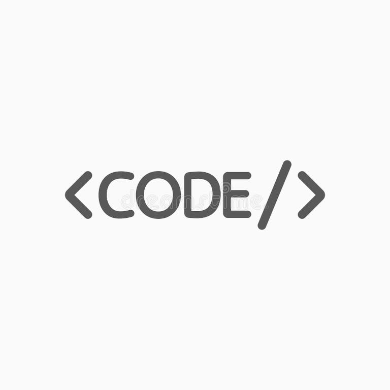 Code Icon, Code Vector, Application, Computer Stock Vector - Illustration of vector, program ...