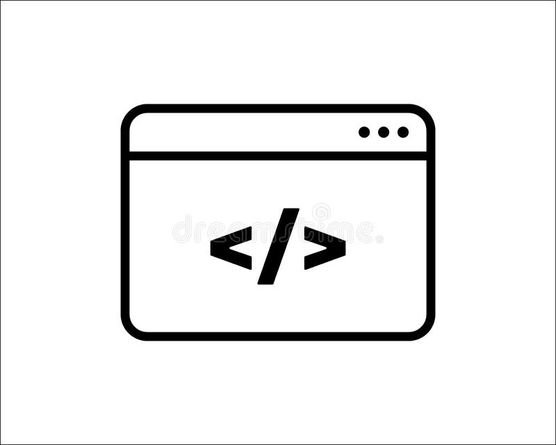 Code Icon in Trendy Flat Style Isolated on Grey Background. Code Symbol ...