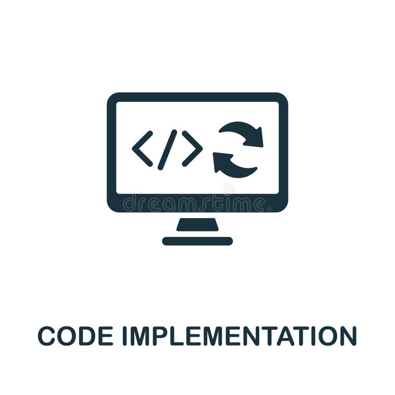 UI UX Code Production Icons Stock Vector - Illustration of operation ...