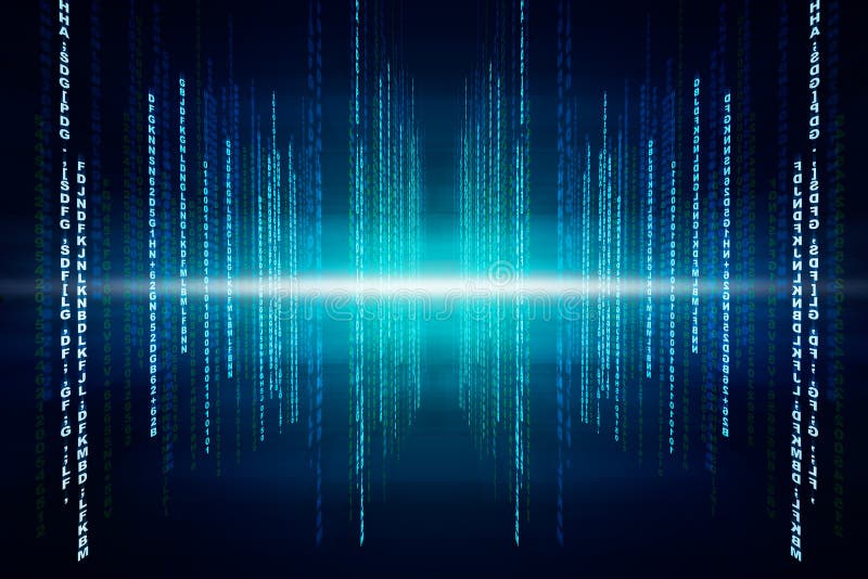 Code Informatique Bleu Binaire Photo stock - Image du dessin, intrus ...