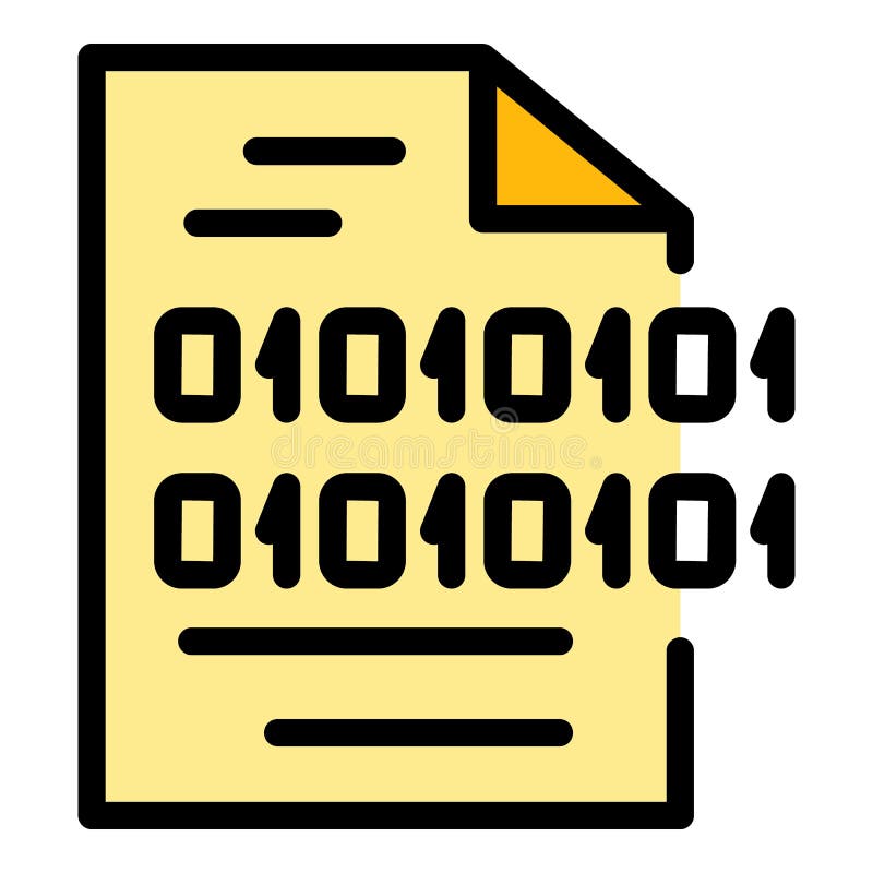 Code Interface Icon Color Outline Vector Stock Vector - Illustration of ...