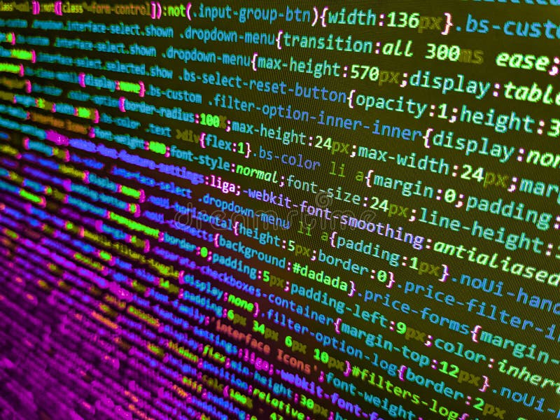 Code Of Javascript Language On White Background Software Developer Programming Code On Computer