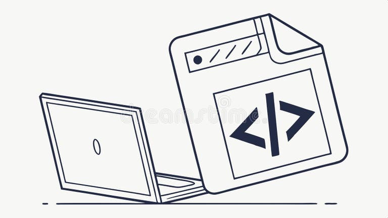 Code on Laptop Screen, Programming Work, Software Development, Coding Project, Tech Work ...