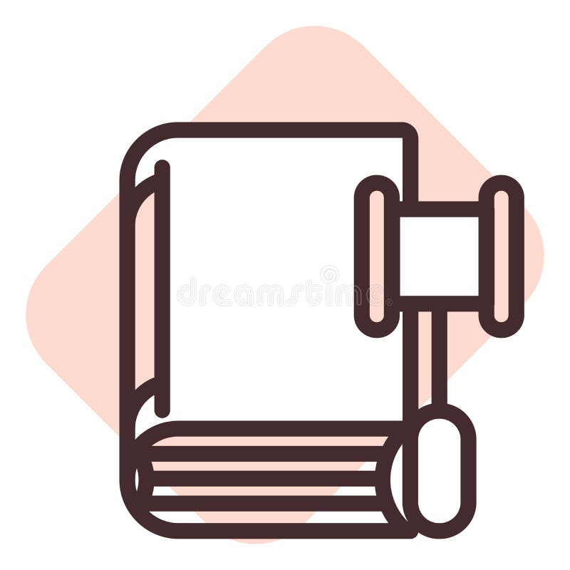 Code law, icon stock vector. Illustration of finance - 259395521