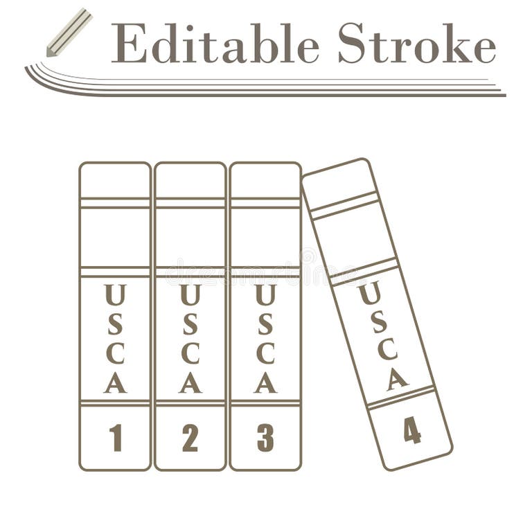 Code of Laws Icon stock vector. Illustration of protection - 197694148