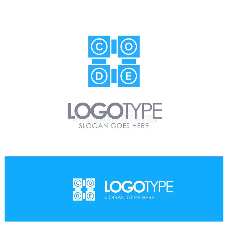 Code, Learning, Code Learning, Education Blue Logo Vector Stock Vector ...