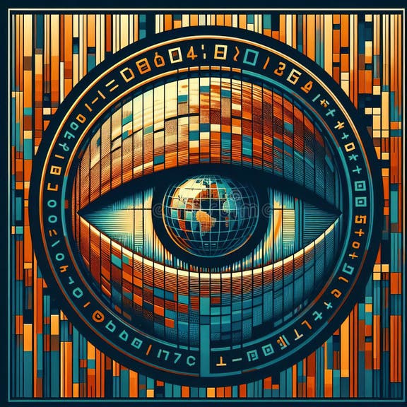 Code Lenticular a Bold Lenticular Digital Design with Pixelated Stock ...