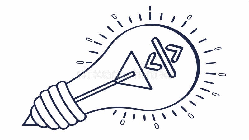 Code Lightbulb Programming Ideas And Digital Solutions Coding Programming Vector Design