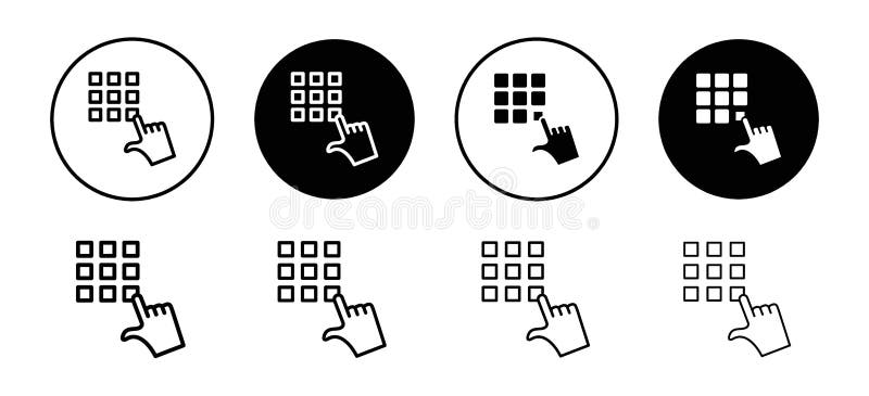 Code Lock Icon Vector Set Collection For Web Stock Vector