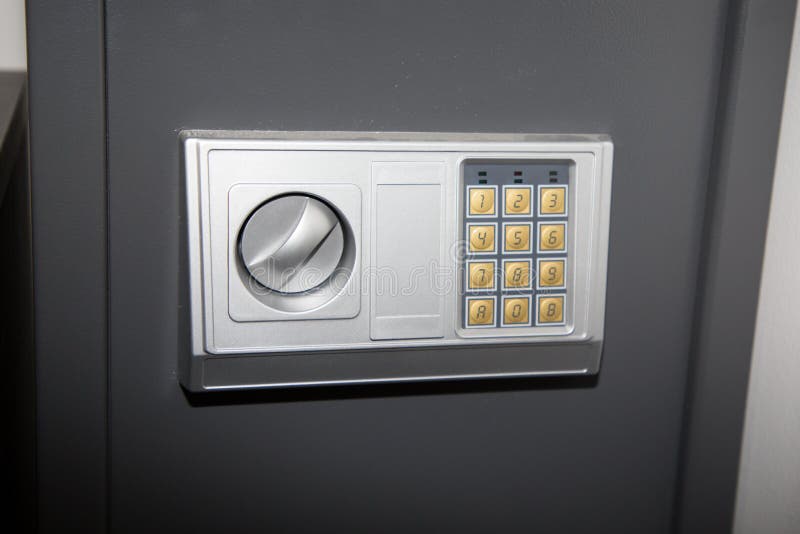 Security Code Combination To Unlock the Door Lock Stock Photo - Image ...