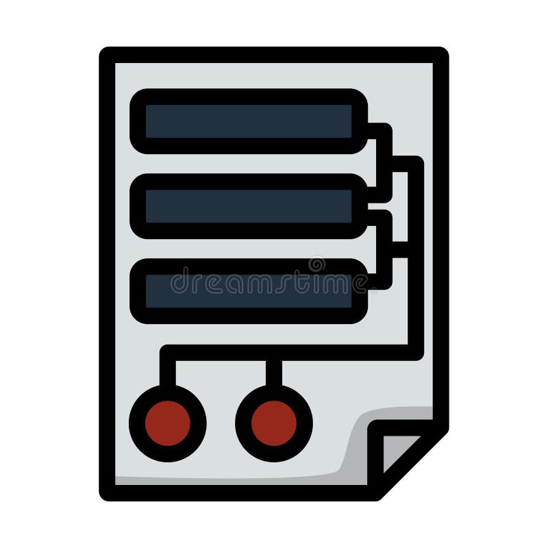 Code Map Icon stock vector. Illustration of data, sheet - 215498729