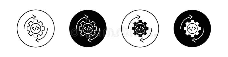 Code optimization icon stock vector. Illustration of flat - 307758493