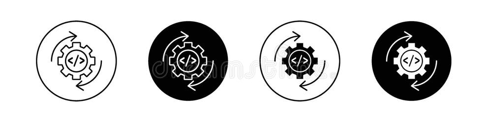 Code optimization icon stock vector. Illustration of flat - 307758493