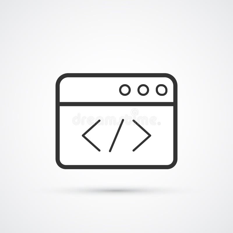 Code Optimization Flat Line Trendy Black Icon. Vector Eps10 Stock ...