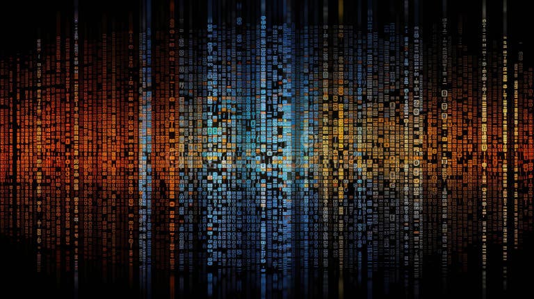 Code pattern data stock photo. Image of generated, pattern - 371794378