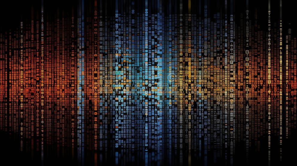 Code pattern data stock photo. Image of generated, pattern - 371794378