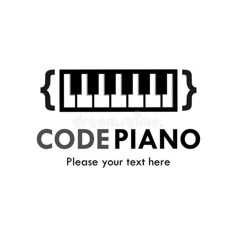 Code piano stock vector. Illustration of computer, code - 263467071