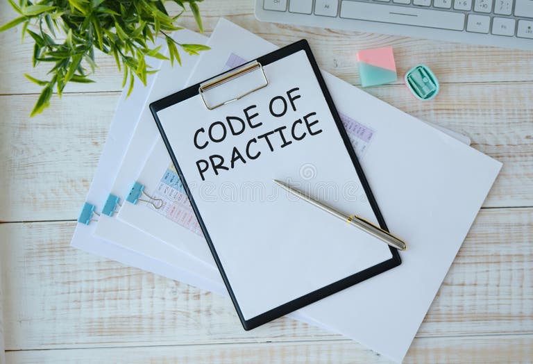 Code of Practice COP is Shown Using a Text Stock Illustration ...