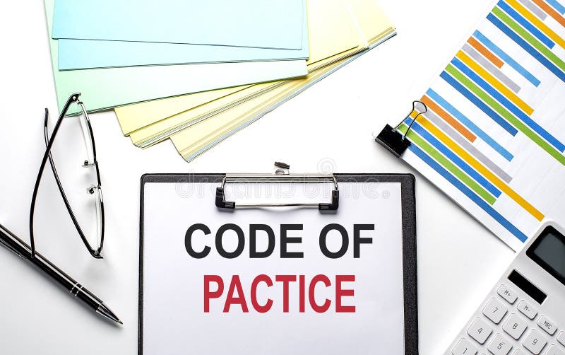 Code Of Conduct Words On The Card With Keyboard And Office Tools Stock Image Image Of Mission