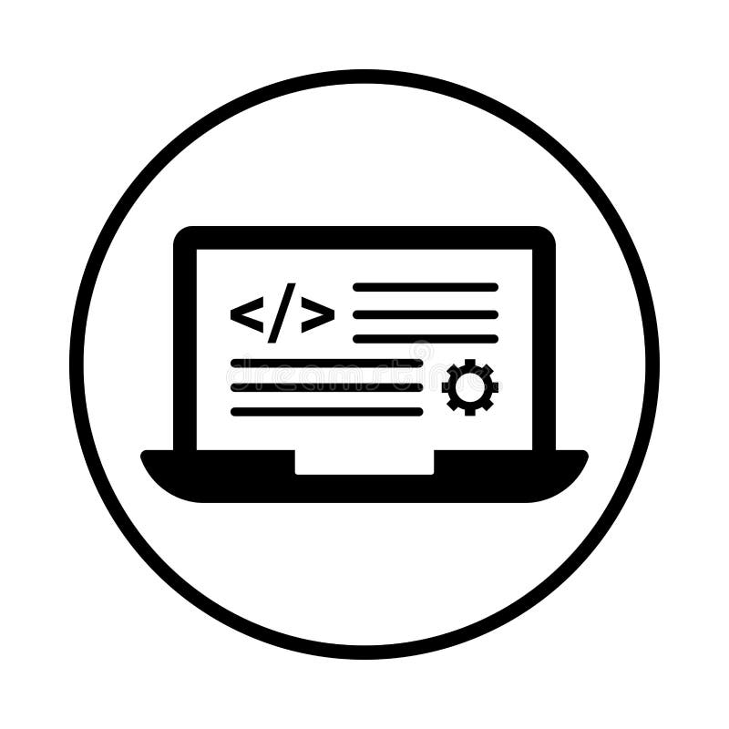 Code Programming Icon Simple Editable Vector Illustration Stock Vector Illustration Of