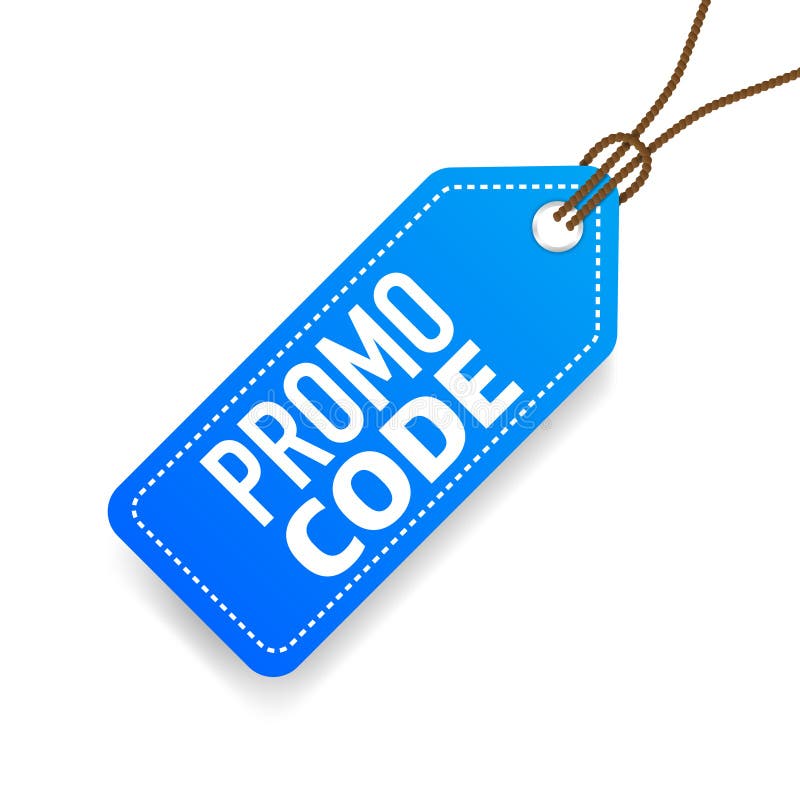 Code Promo Bleu étiquette De Prix. étiquette Bleue. Illustration ...