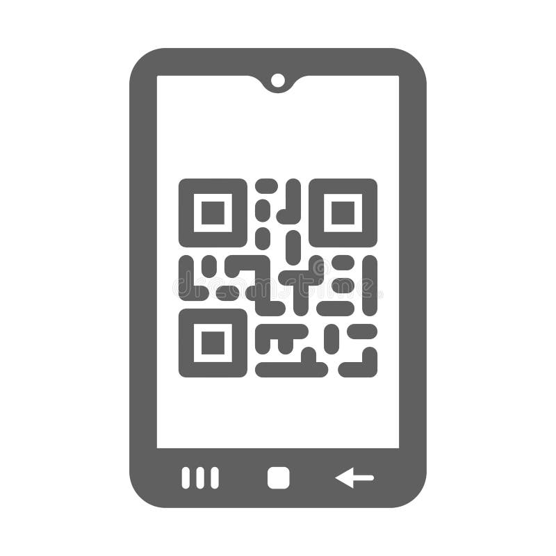 Code, Qr, Scan Icon. Gray Color Stock Vector - Illustration of vector ...