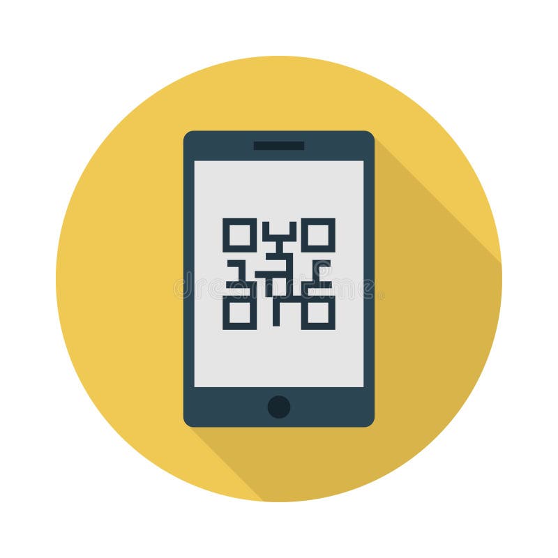 Code Reception Vector Flat Icon Stock Vector - Illustration of scan ...